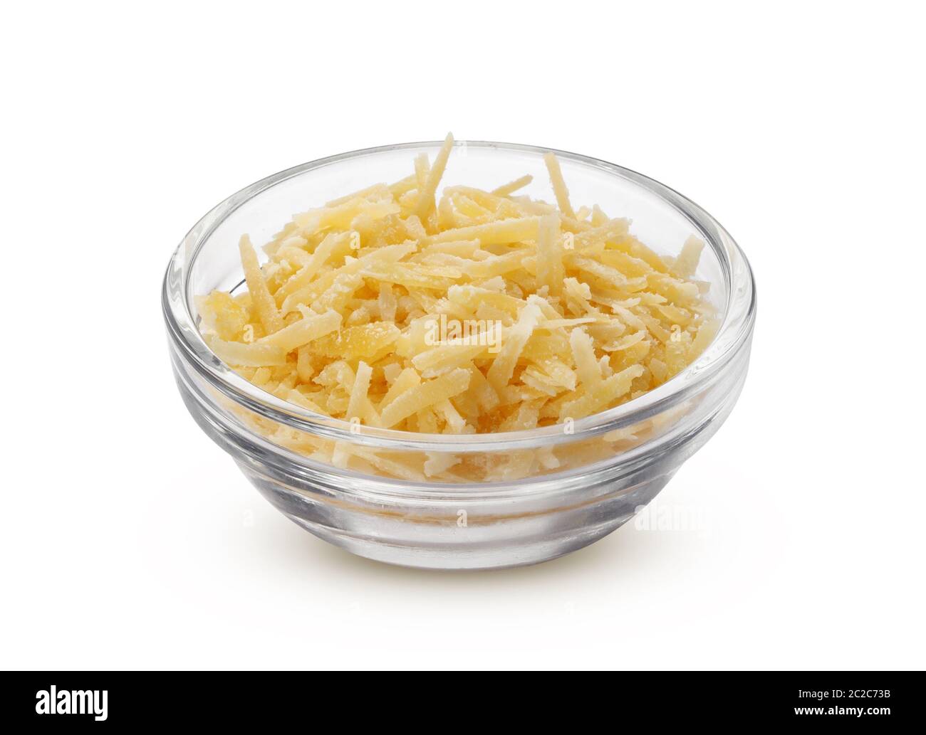 Grated parmesan cheese isolated on white background Stock Photo - Alamy