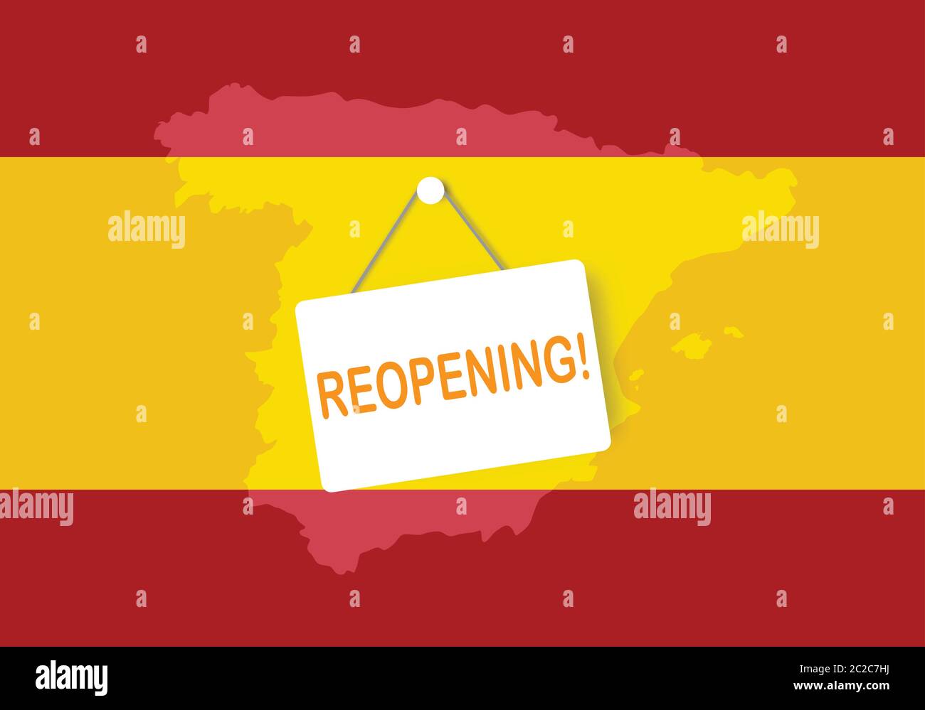 Concepts of reopening Spain after quarantine the country for prevention ...