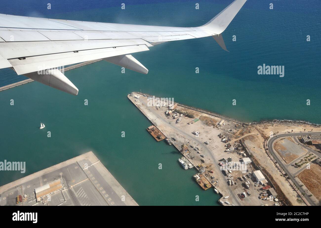 Flying over greece hi-res stock photography and images - Alamy
