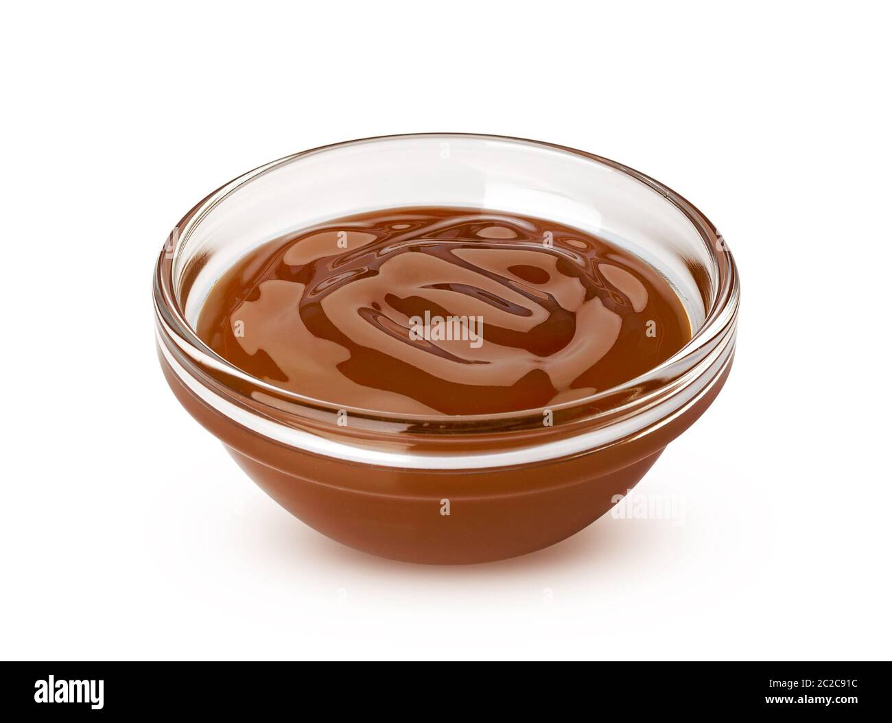Caramel sauce isolated on white background Stock Photo - Alamy