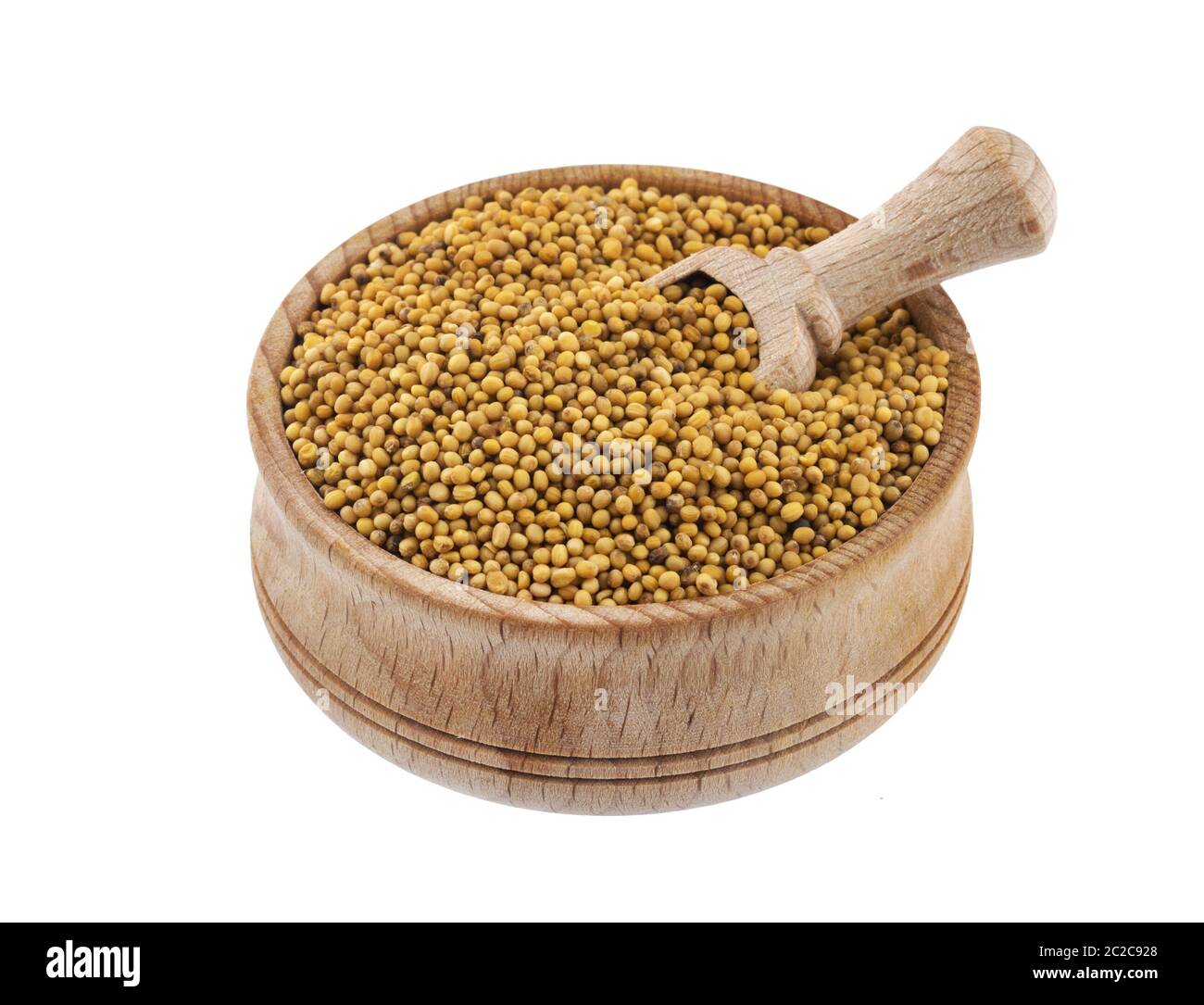 Yellow mustard seeds isolated on white background, with clipping path ...