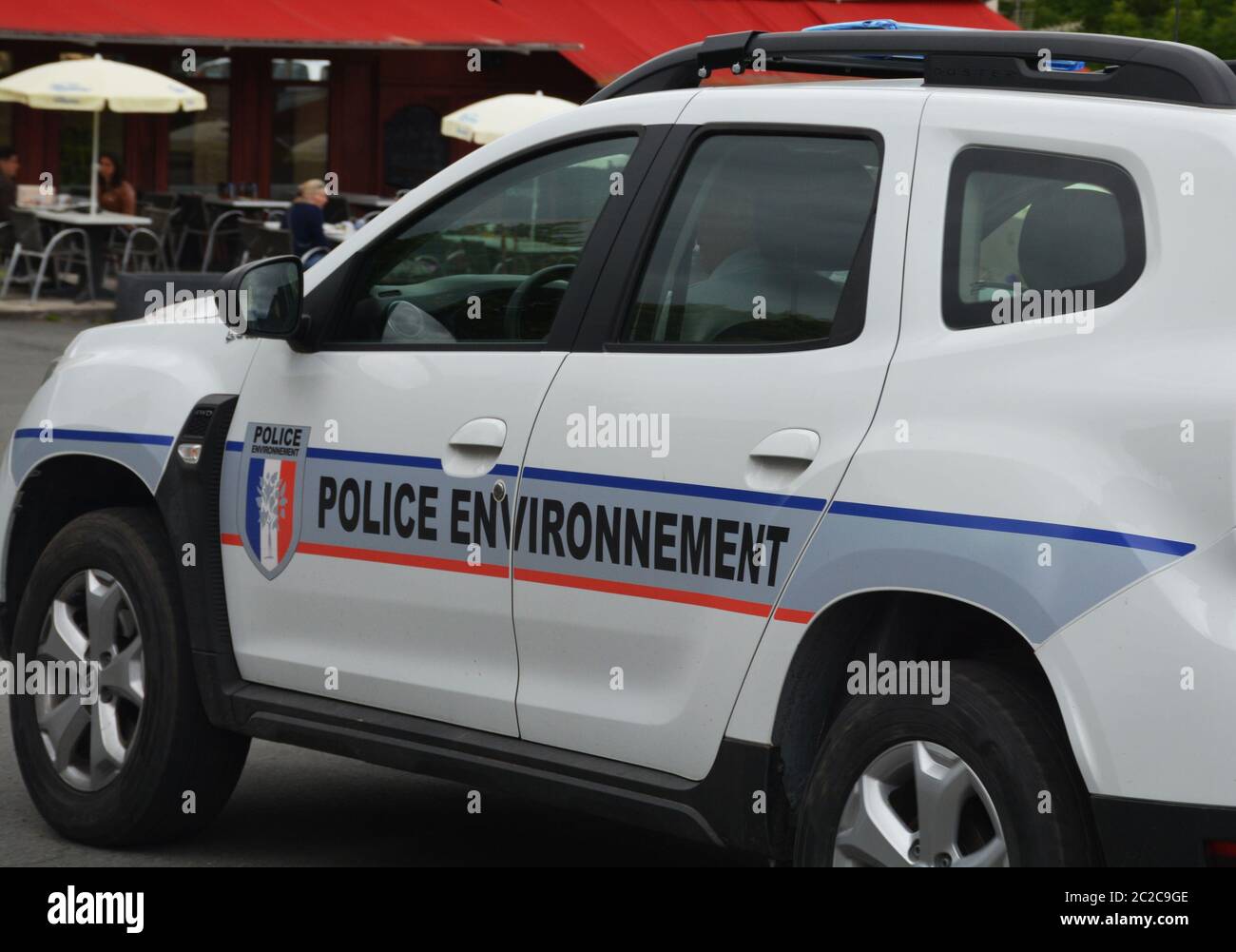 Police car logo sign france hi-res stock photography and images - Alamy