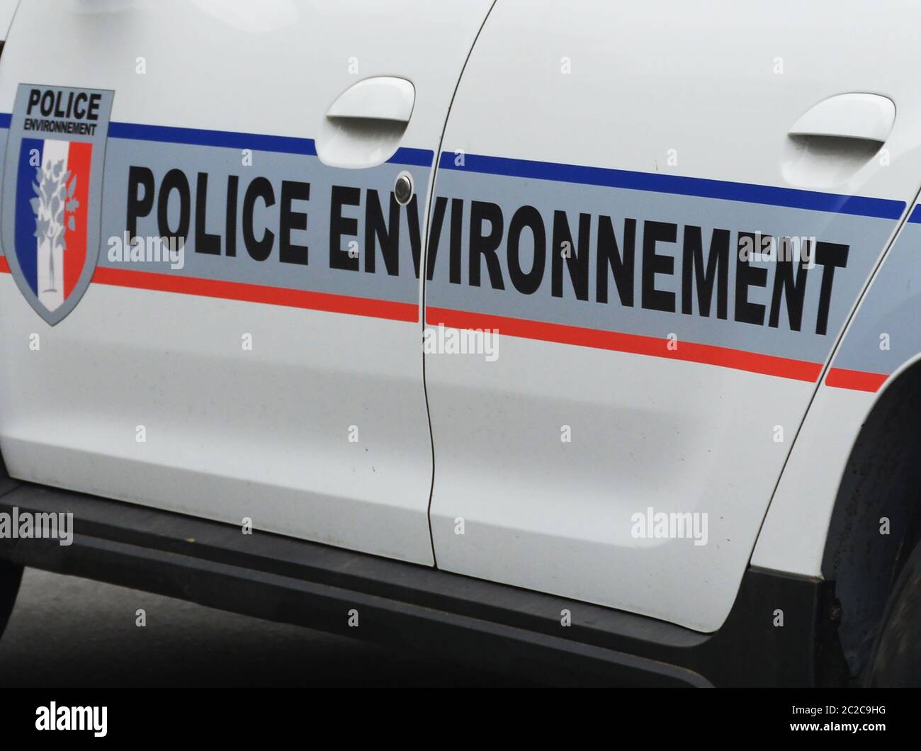 Police car logo sign france hi-res stock photography and images - Alamy