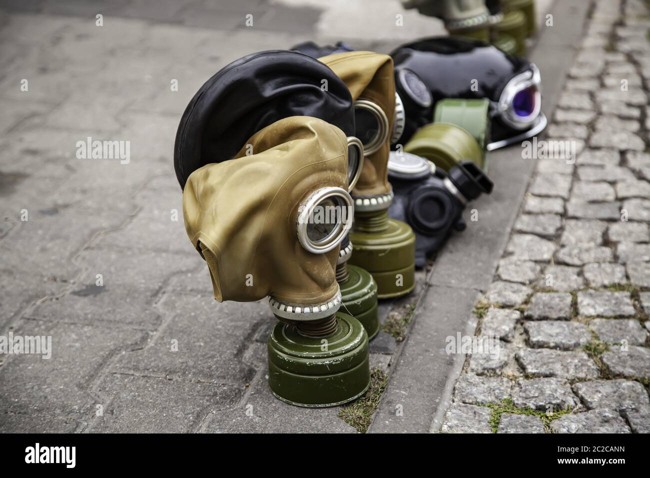 War masks, protection and safety detail Stock Photo - Alamy