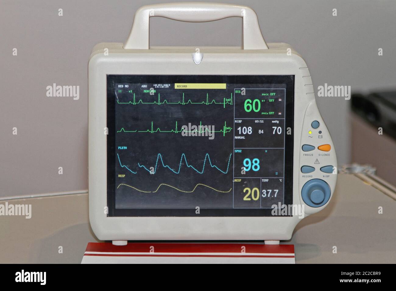 Heart Rate Patient Monitor Unit in Hospital Stock Photo - Alamy