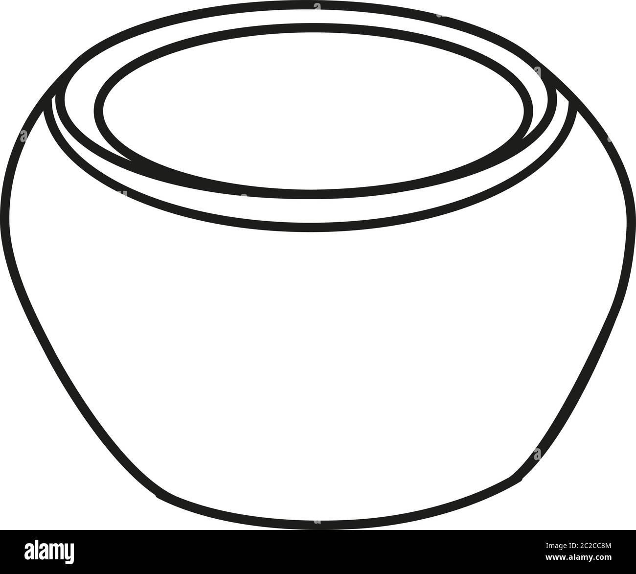 sketch of an old pot, isolated vector Stock Vector Image & Art - Alamy
