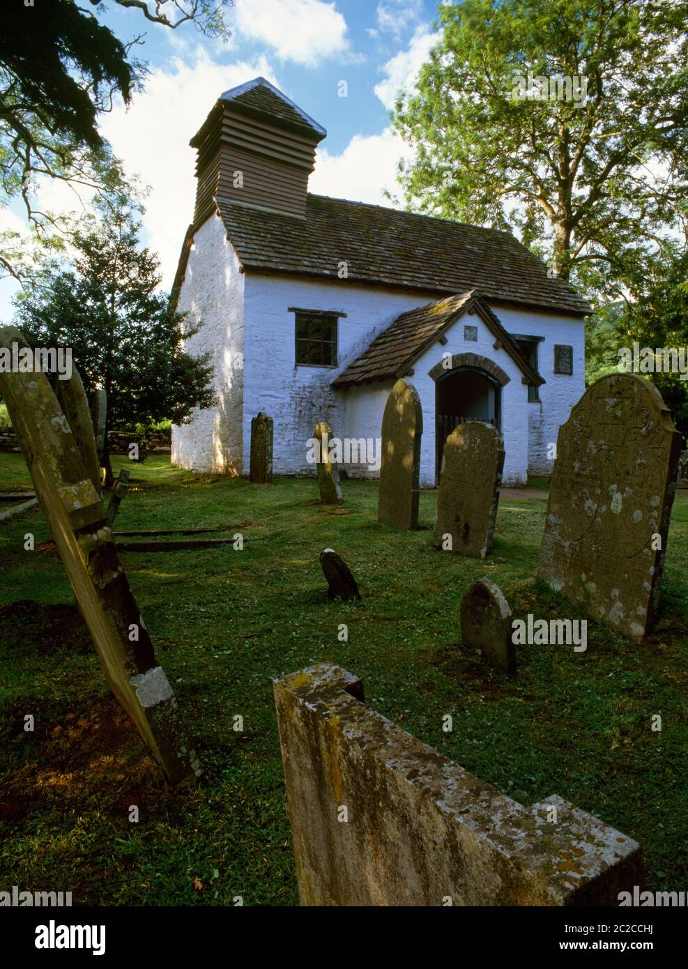 View NNE of the tiny St Mary's Church, Capel-y-ffin, Powys, Wales, UK ...