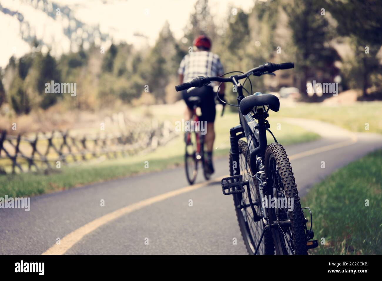 bike on the road Stock Photo - Alamy