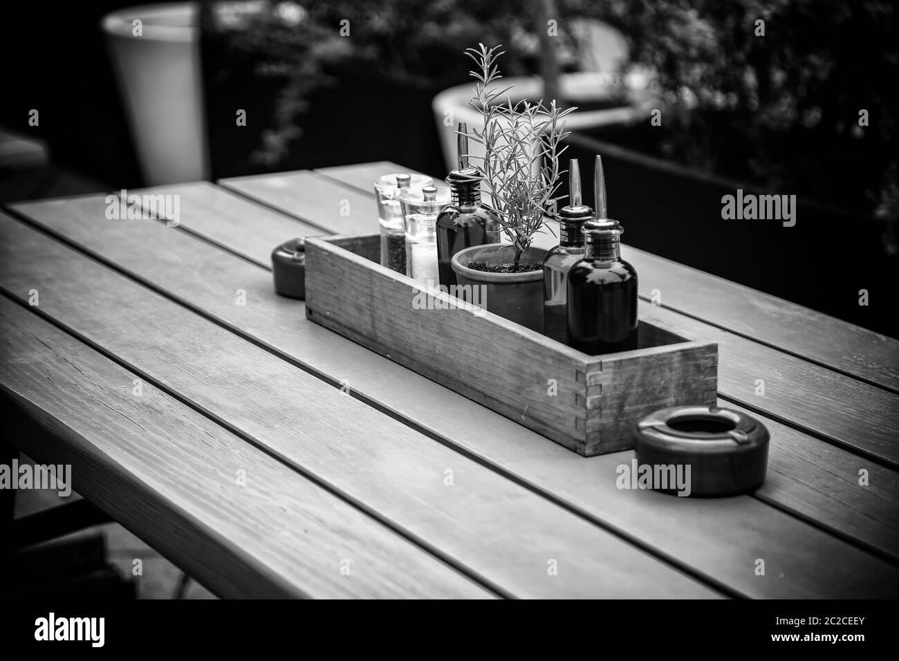 Cooking oil spices Black and White Stock Photos & Images - Alamy