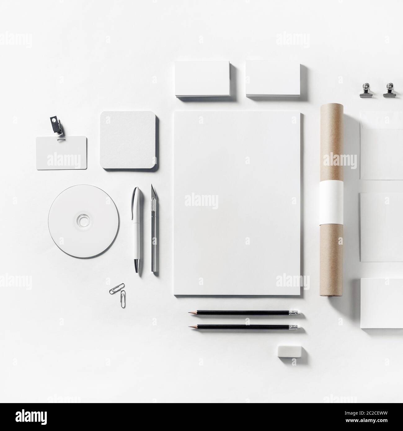 Blank business stationery set. Corporate identity template on paper ...