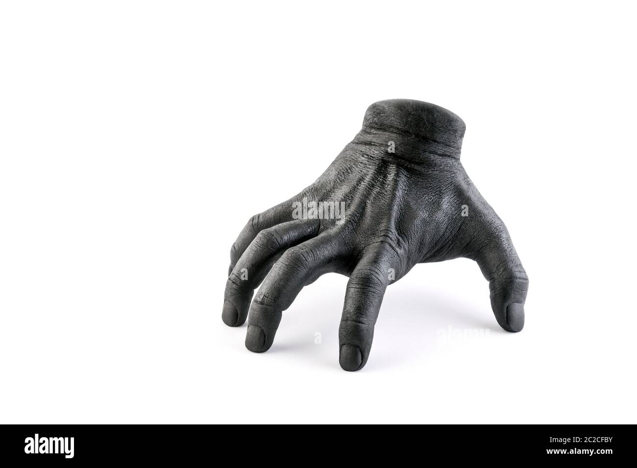 Creepy walking hand isolated on white background Stock Photo - Alamy