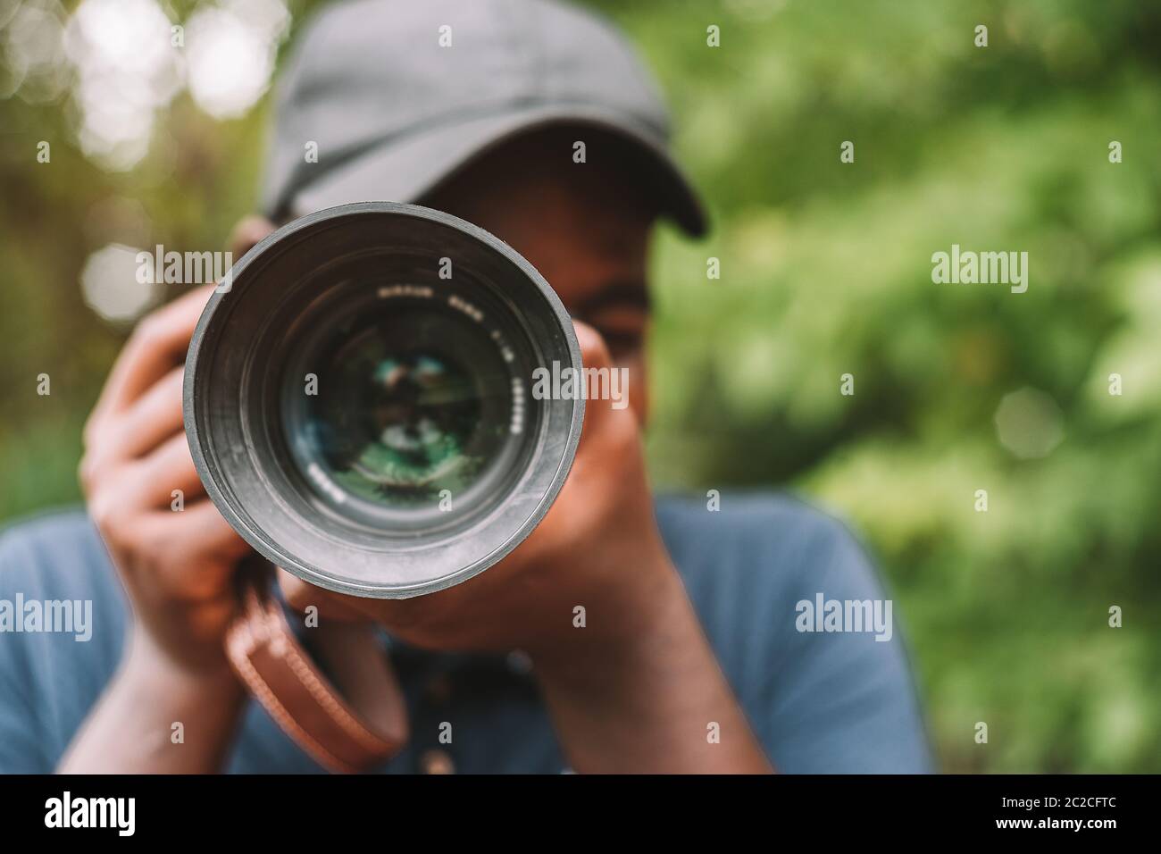 Photographer Camera Portrait Viewfinder High Resolution Stock ...