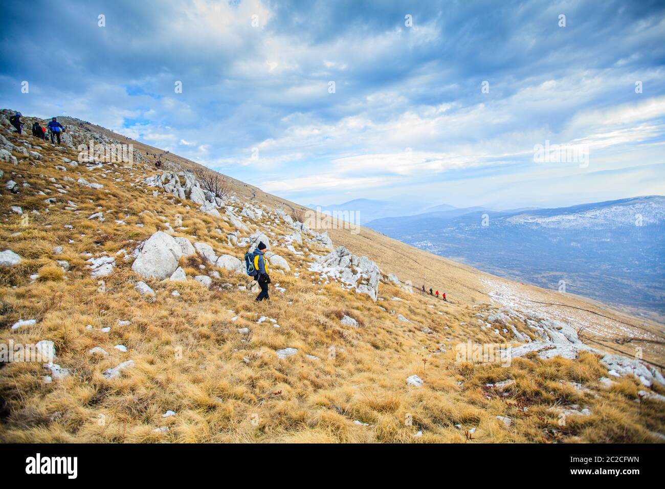 Hiking Trekking Nature Mountain Man People Walking Outdoor Healthy ...