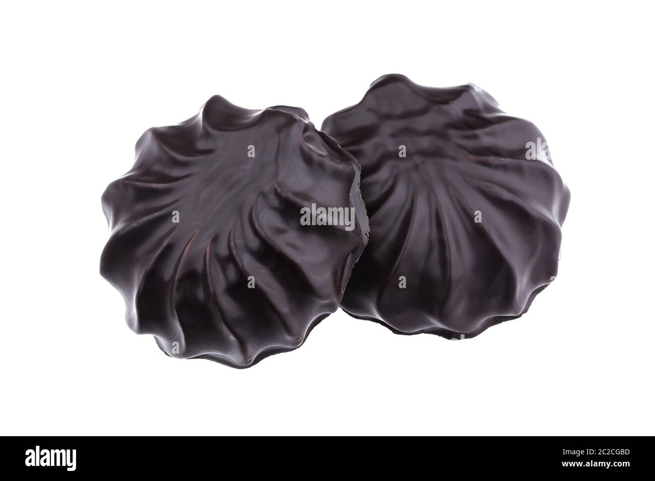 Chocolate covered marshmallows, traditional russian zephyr in chocolate ...