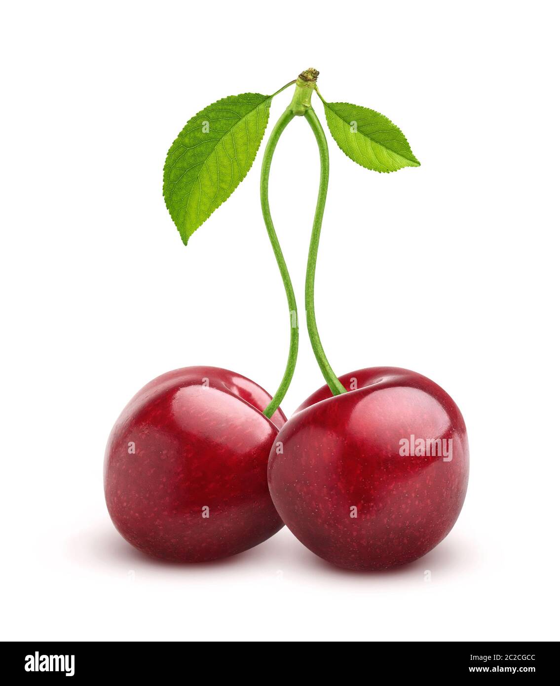 Cherry isolated on white background with clipping path Stock Photo - Alamy
