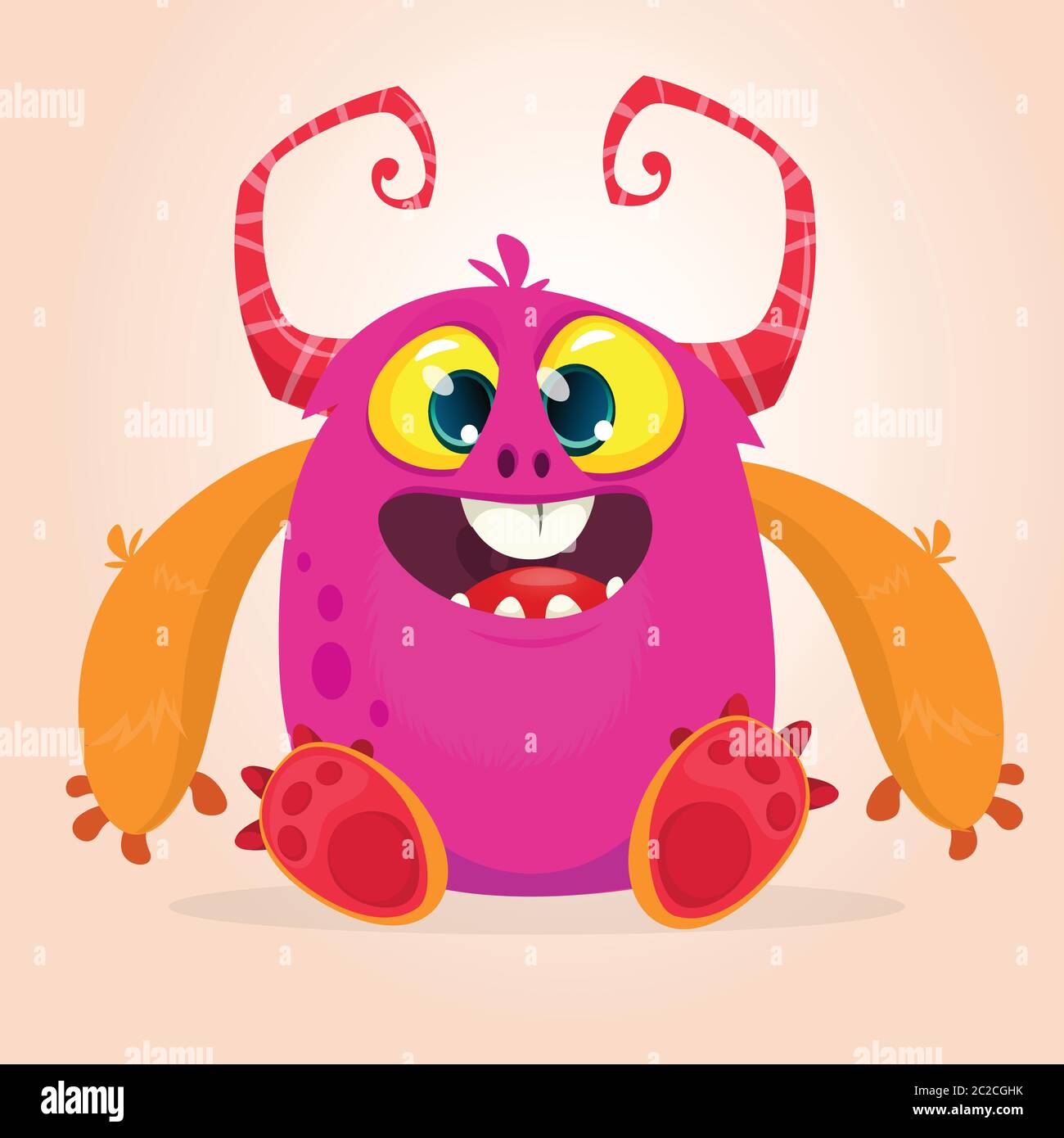Happy Monster Illustration