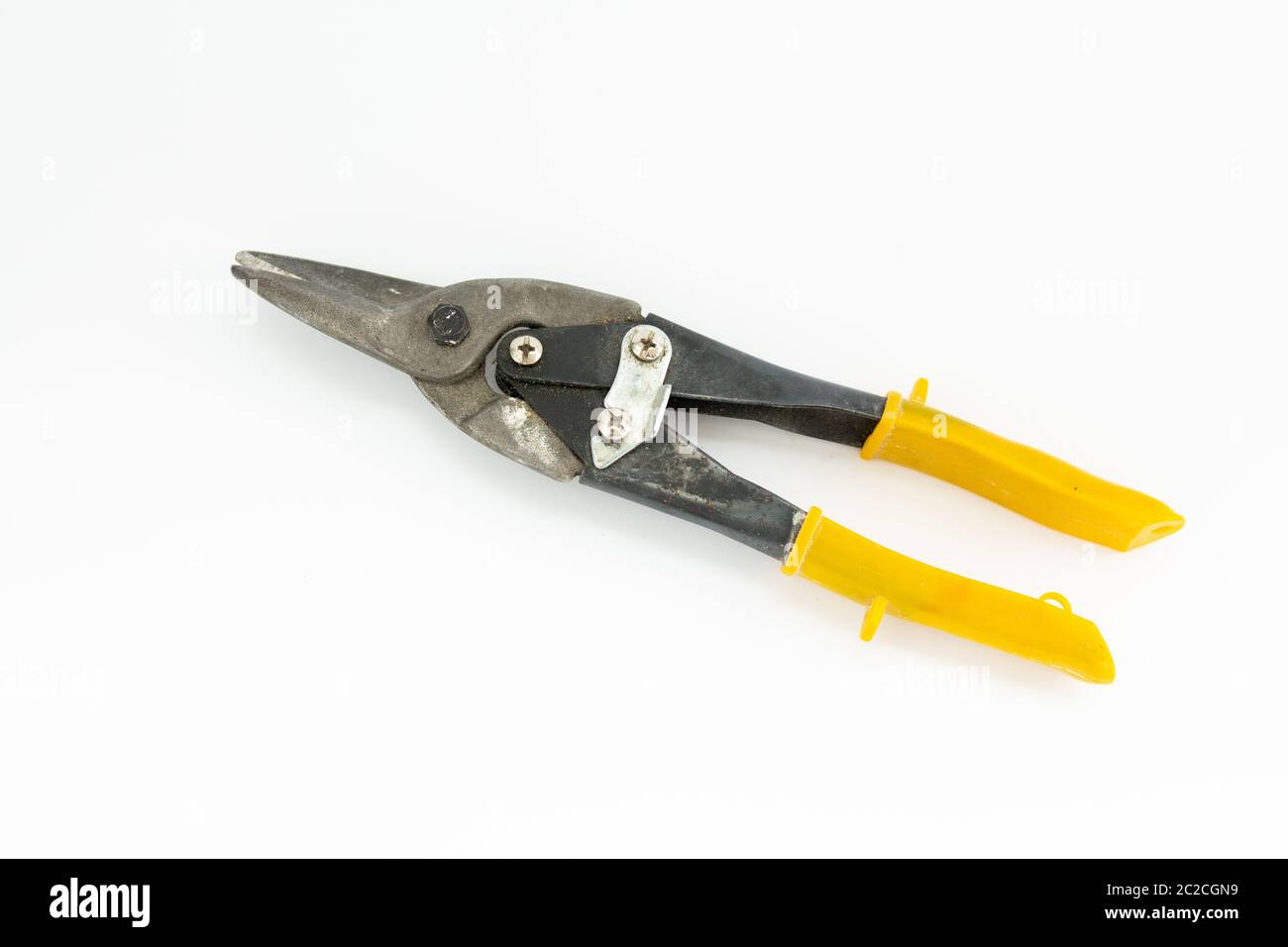 metal cutting pliers on white background Stock Photo - Alamy