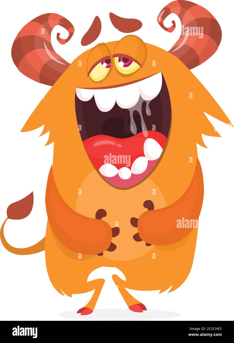 Singing monster illustration. Stock Clipart Stock Vector Image & Art ...