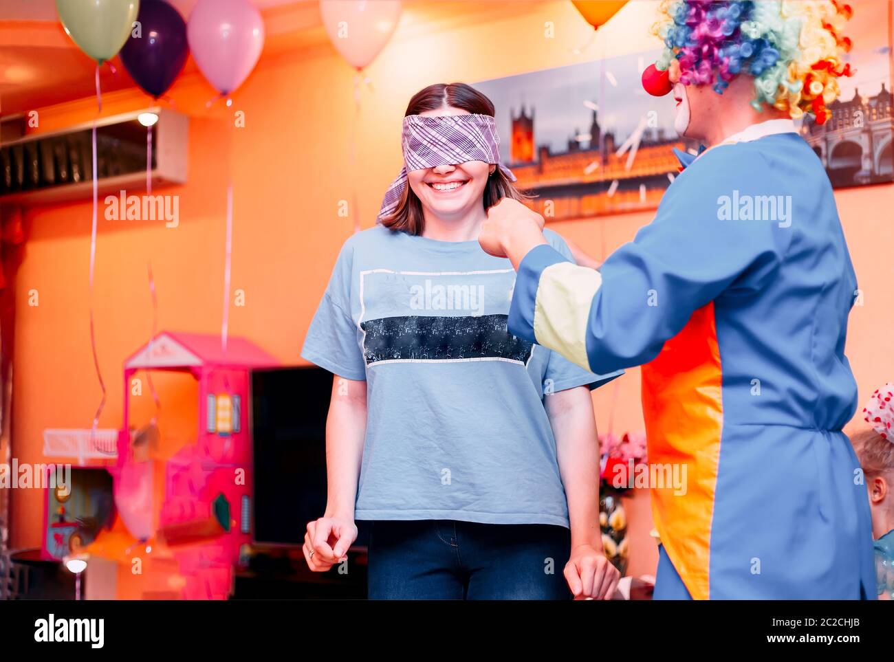 Blind child play hi-res stock photography and images - Alamy