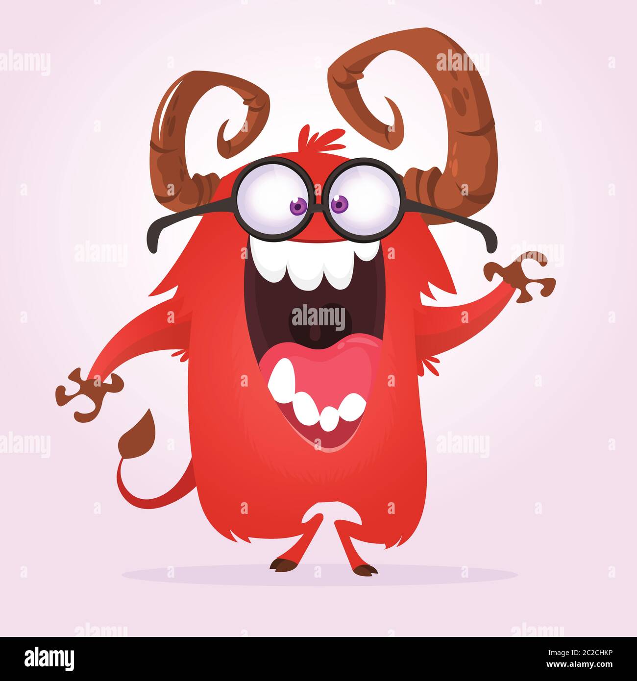 Furry red monster hi-res stock photography and images - Alamy