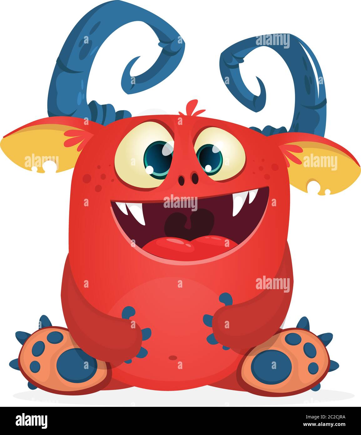 Furry red monster hi-res stock photography and images - Alamy