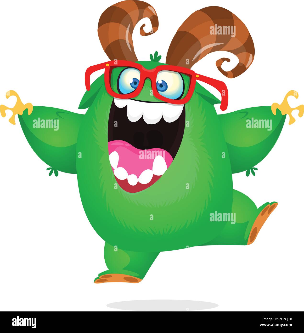 Cartoon dancing monster hi-res stock photography and images - Alamy