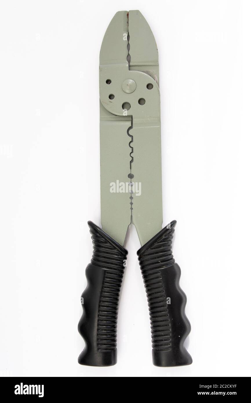 wire cutters on white background Stock Photo - Alamy