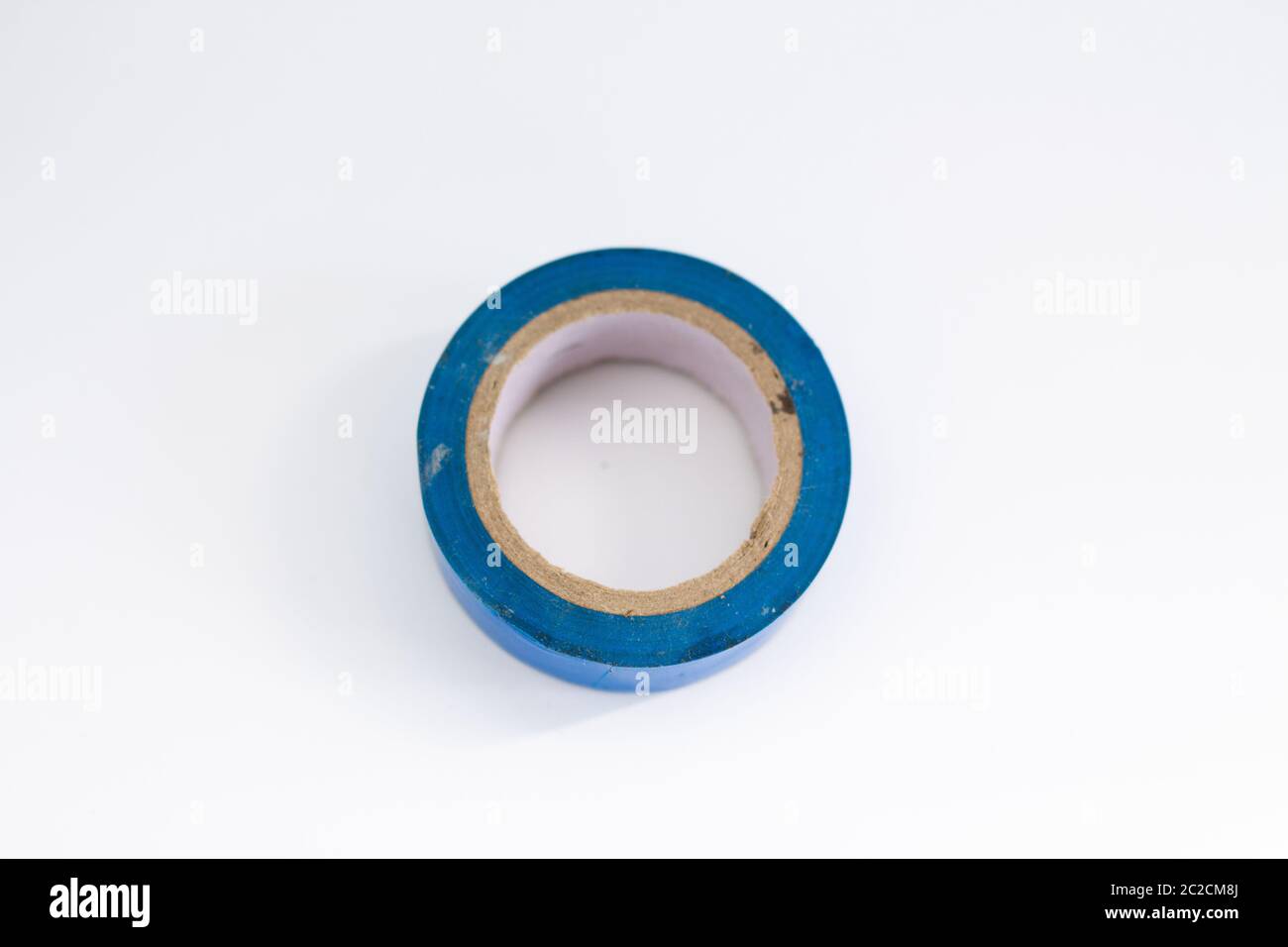 blue electrical tape on white background Stock Photo - Alamy