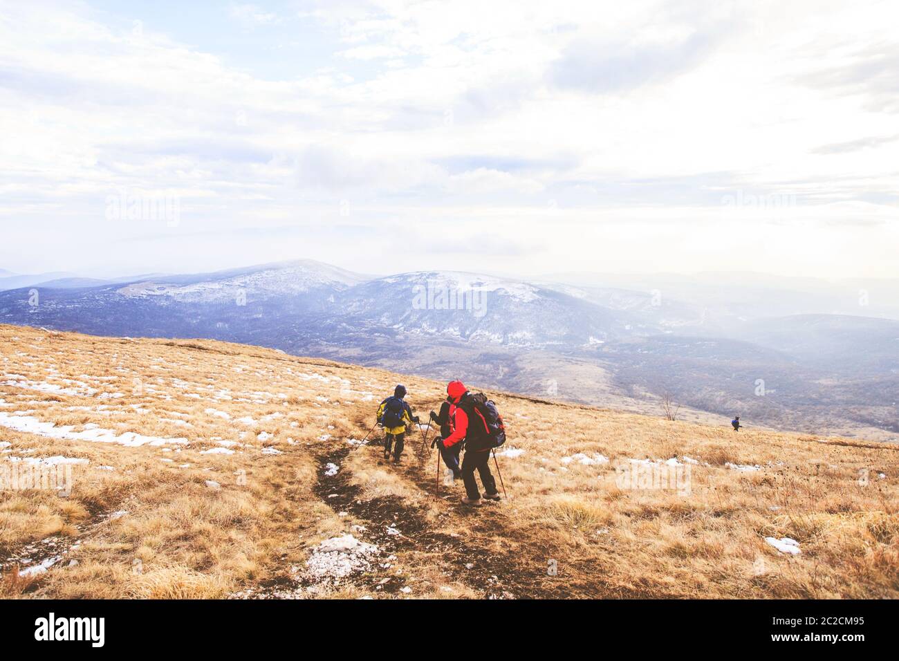 Hiking Group Adventure People Outdoor Nature Healthy Activity Mountain ...