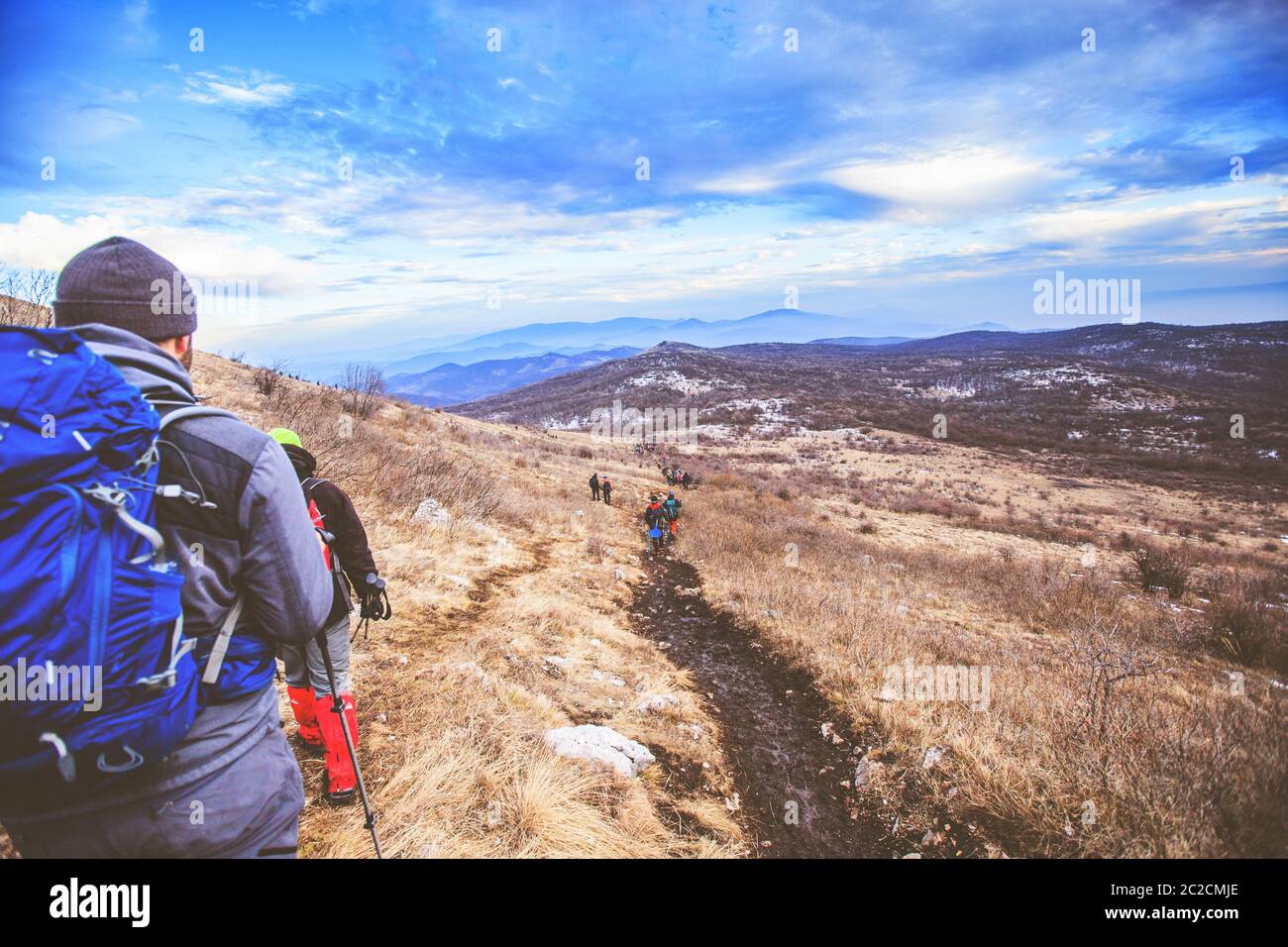 Hiking Group Adventure People Outdoor Nature Healthy Activity Mountain ...