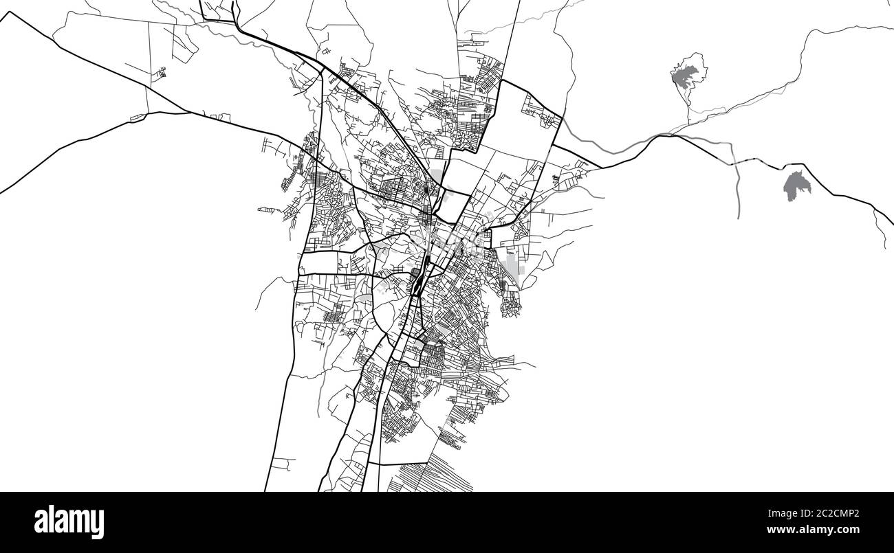 Urban vector city map of Quetta, Pakistan, Asia Stock Vector Image ...