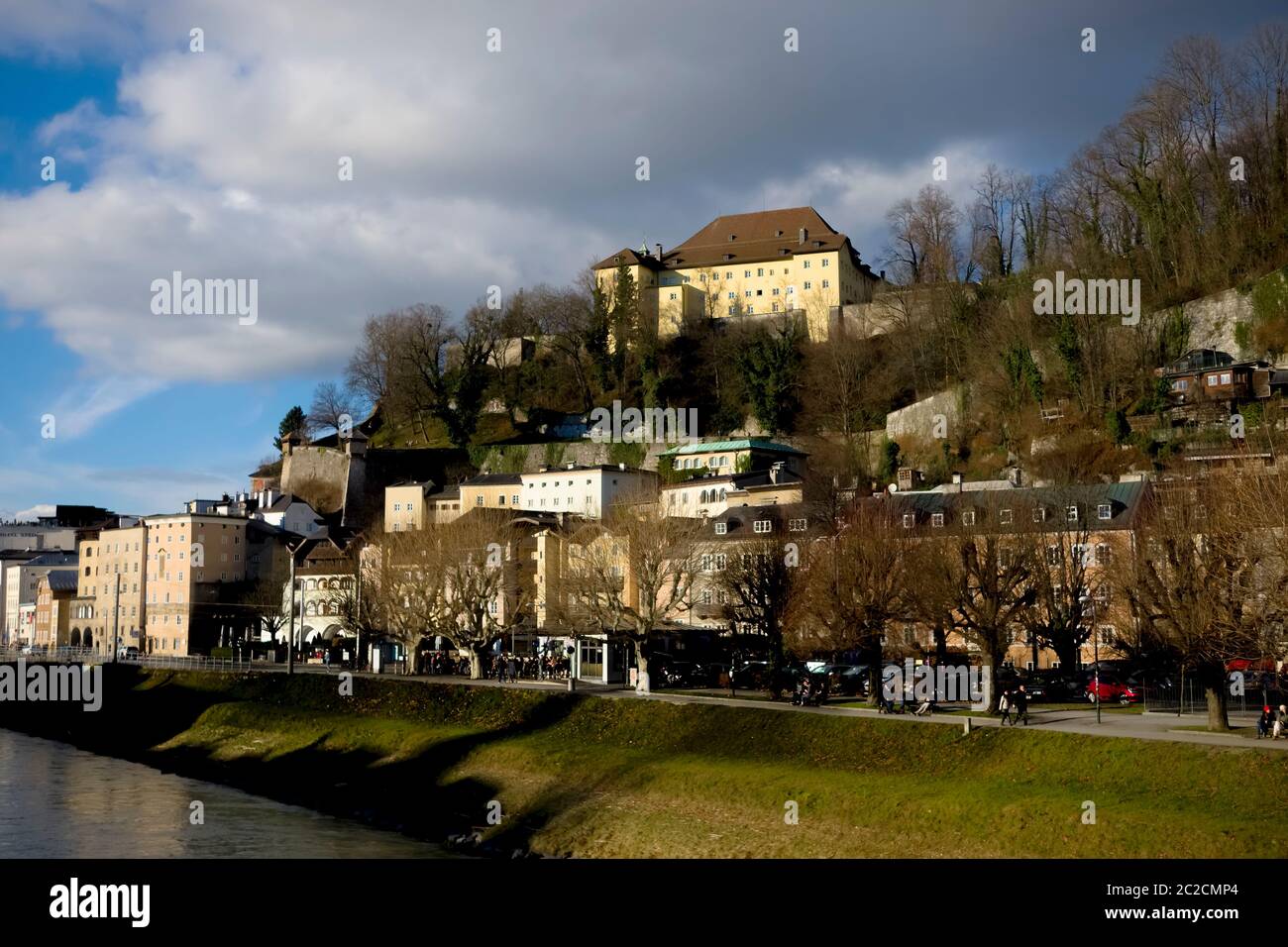 View of the Capuchin Monastery in Salzburg including the surrounding ...