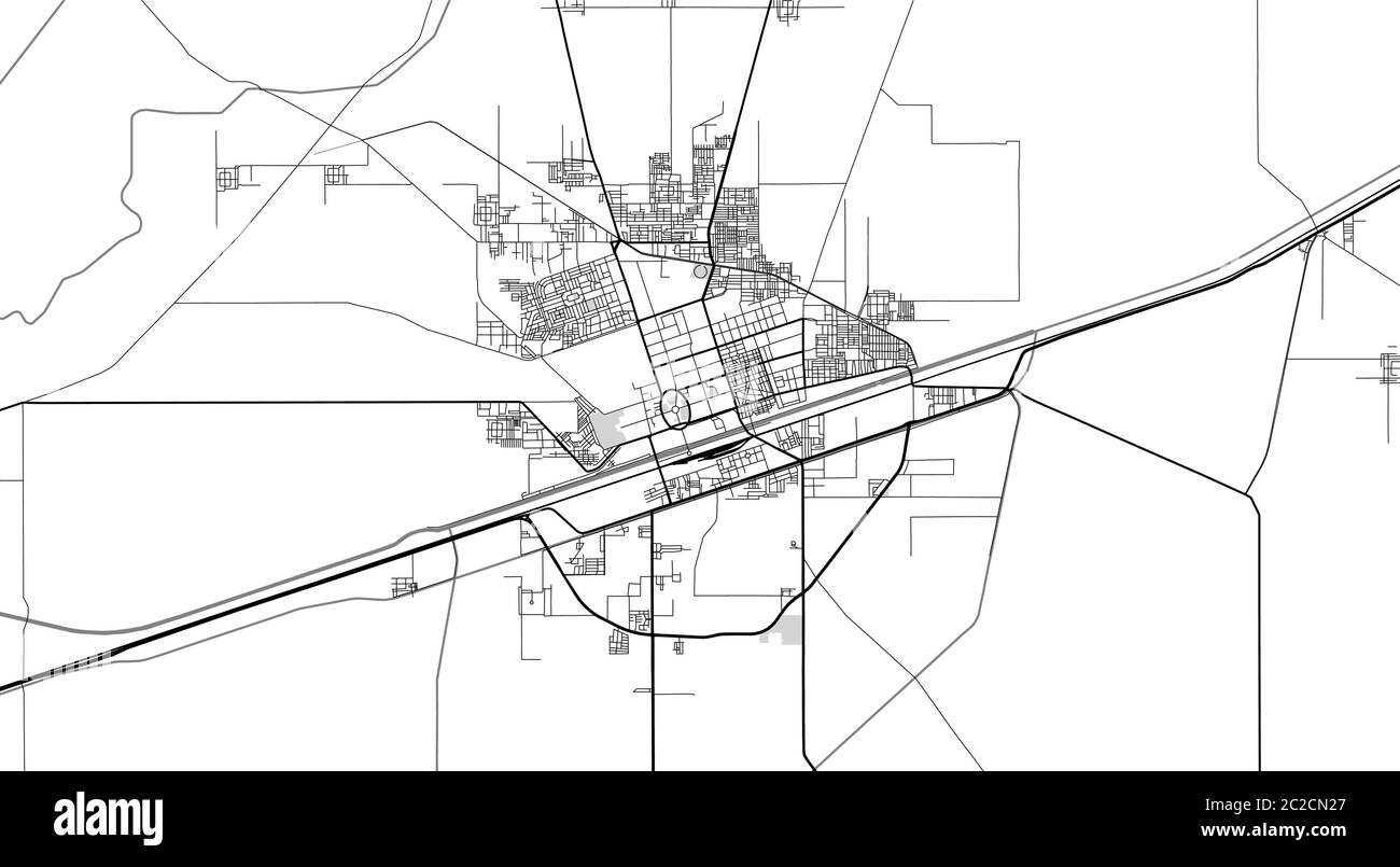 Urban vector city map of Sahiwal, Pakistan, Asia Stock Vector Image ...