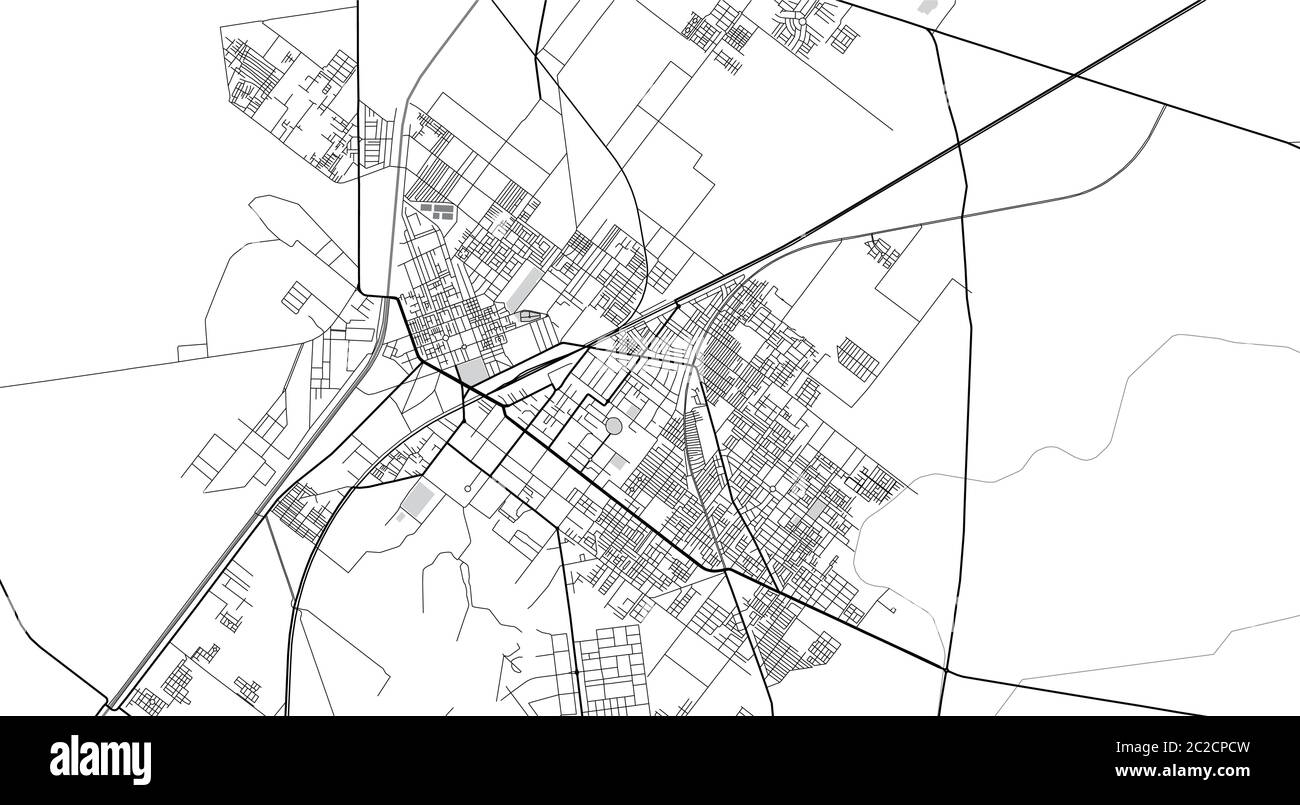 Urban vector city map of Sargodha, Pakistan, Asia Stock Vector Image ...
