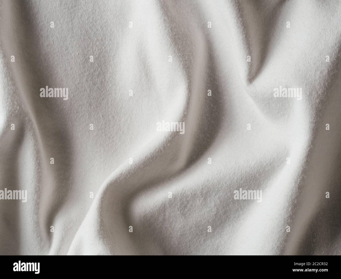 White cotton jersey fabric texture Stock Photo - Alamy