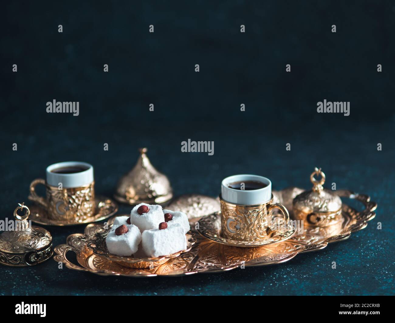 Turkish delight and turkish coffee Stock Photo - Alamy