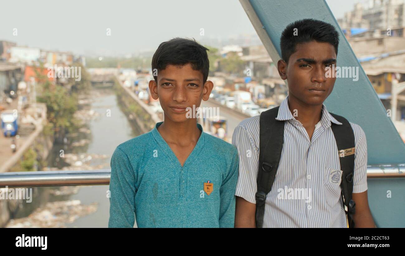 Mumbai, India - December 17, 2018: Portrait of Indian high school ...