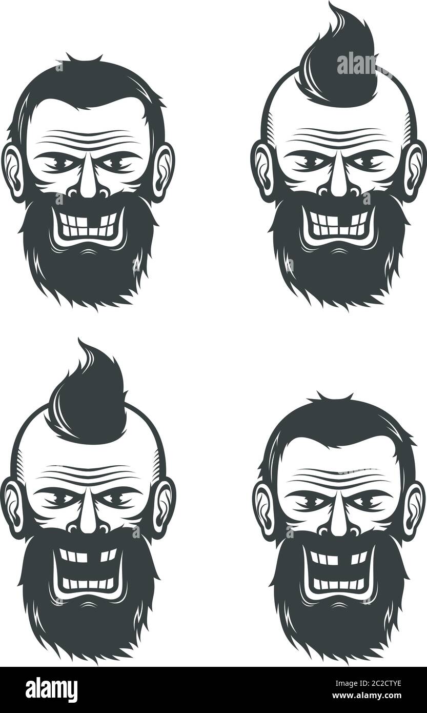 Bad bearded Stock Vector Images - Alamy