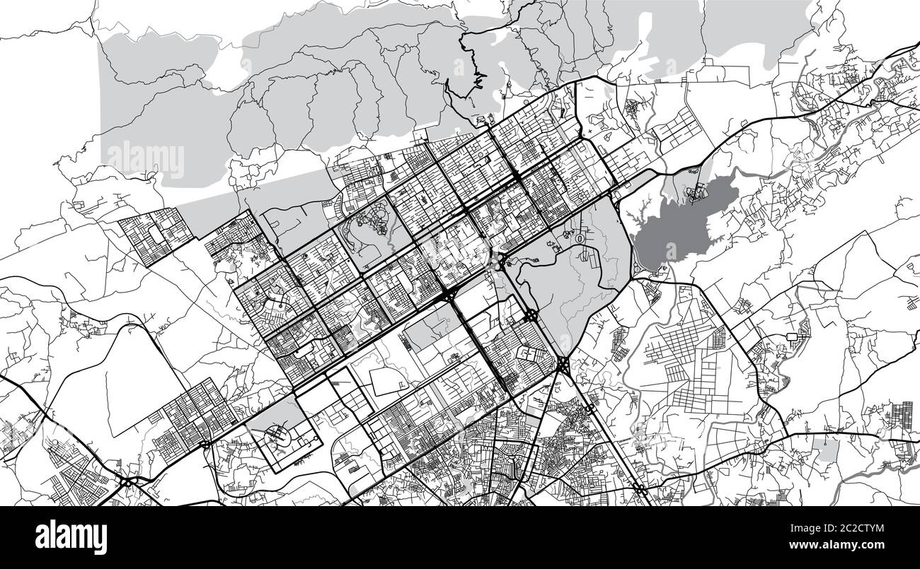 Urban vector city map of Islamabad, Pakistan, Asia Stock Vector Image ...
