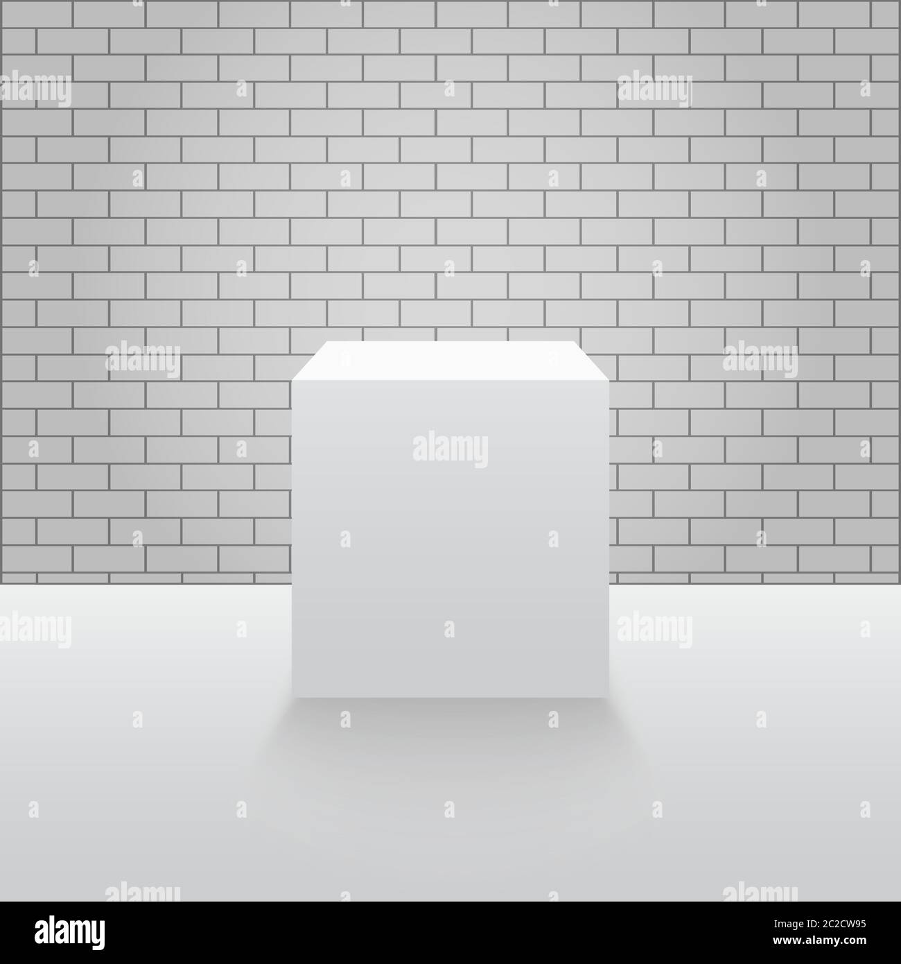 Museum pedestal. Rectangle vector empty realistic. Platform 3d Stock ...