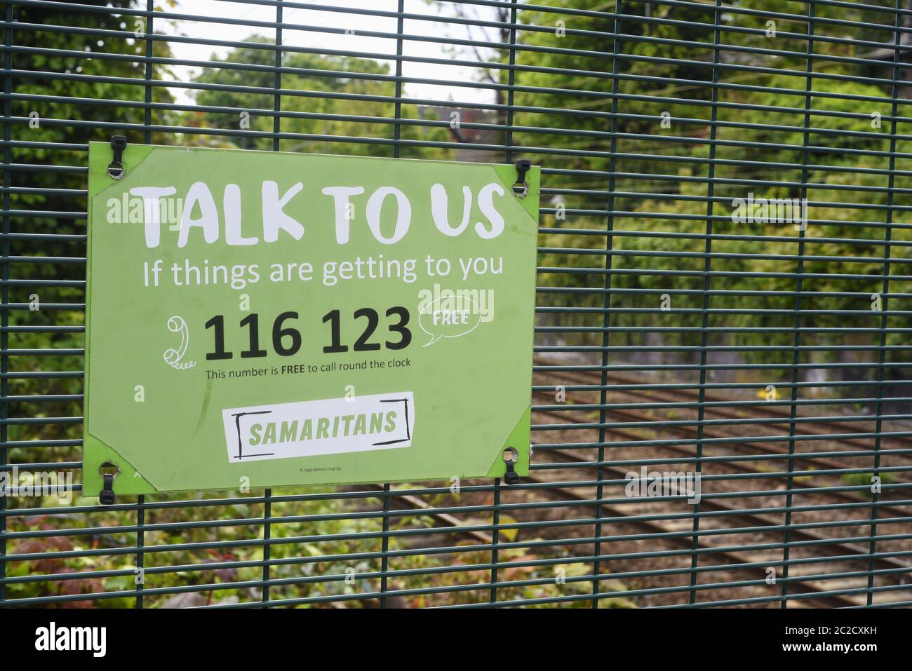 Samaritans phone number sign hi-res stock photography and images - Alamy