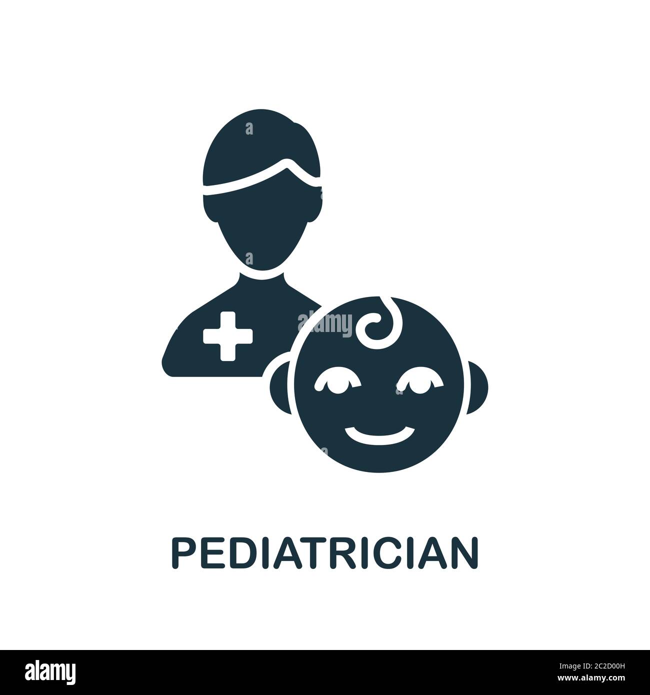 Pediatrician icon. Simple element from child development collection ...
