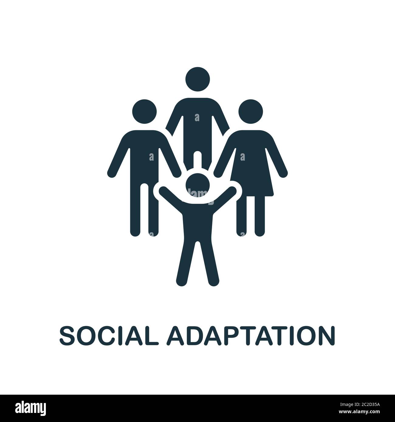 Social Adaptation icon. Simple element from child development ...
