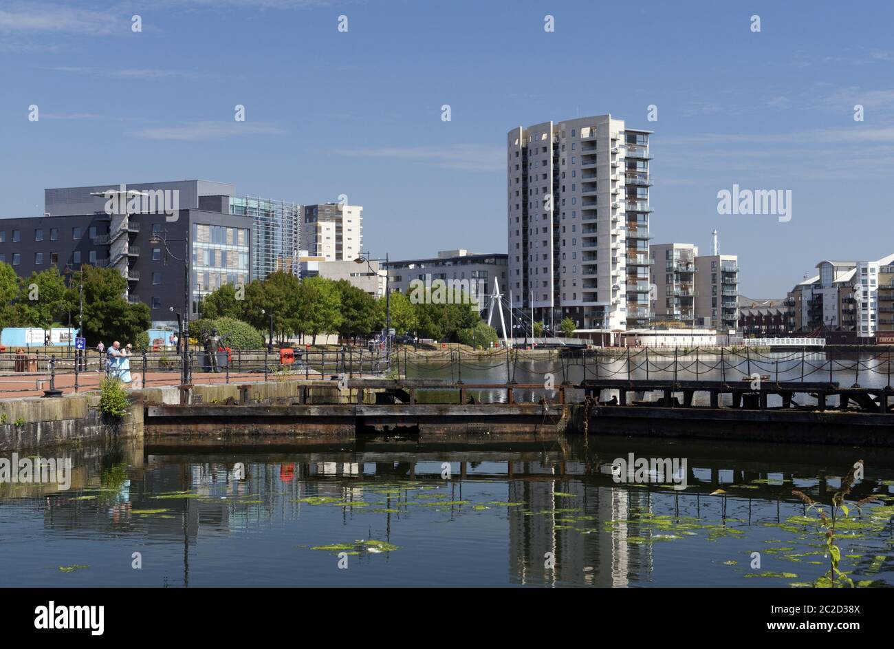 New Development Roath Basin Cardiff Bay Building Wales High Resolution ...