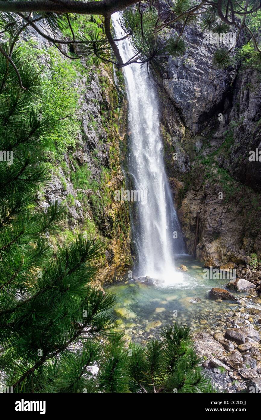 Waterfall in the forest in Valbona Valley, Albania Stock Photo - Alamy