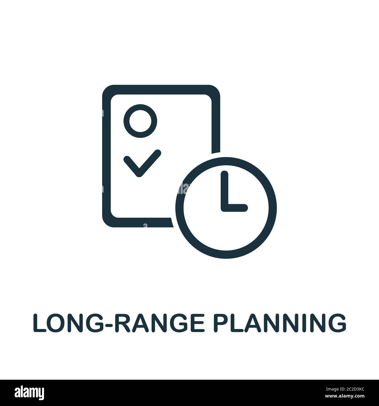 Long-Range Planning icon. Simple element from content marketing ...