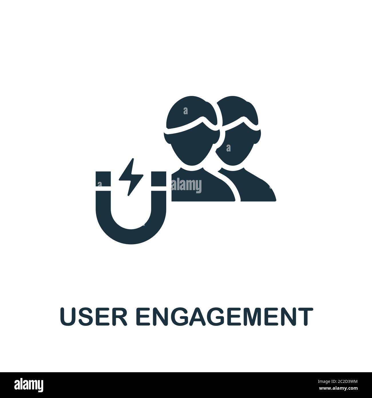 User Engagement icon. Simple element from content marketing collection. Creative User Engagement ...