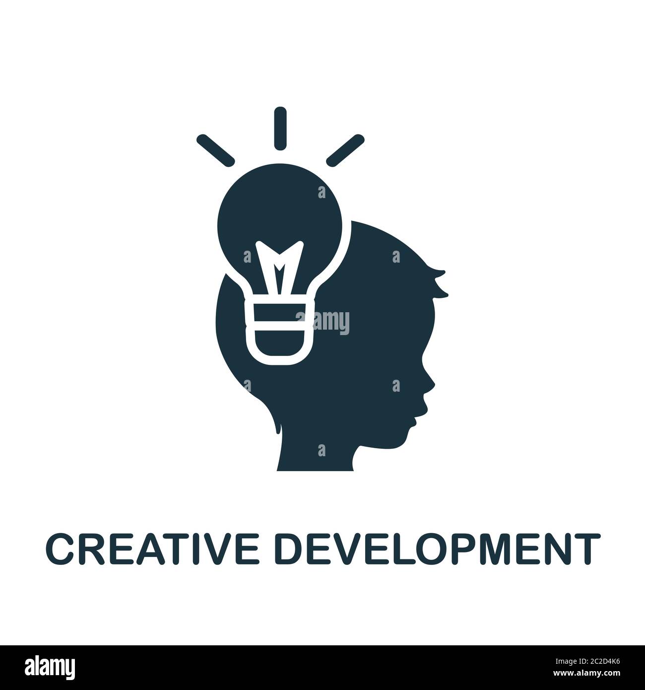 Creative Development icon. Simple element from child development ...