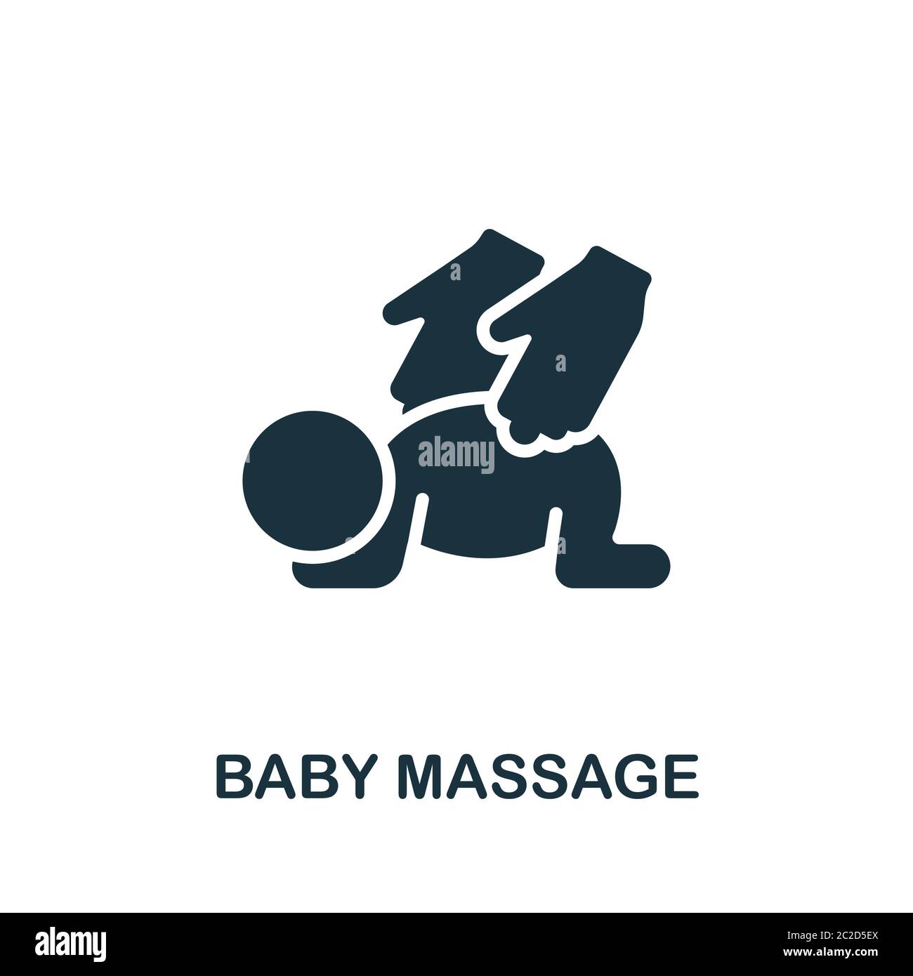 Baby Massage icon. Simple element from child development collection ...
