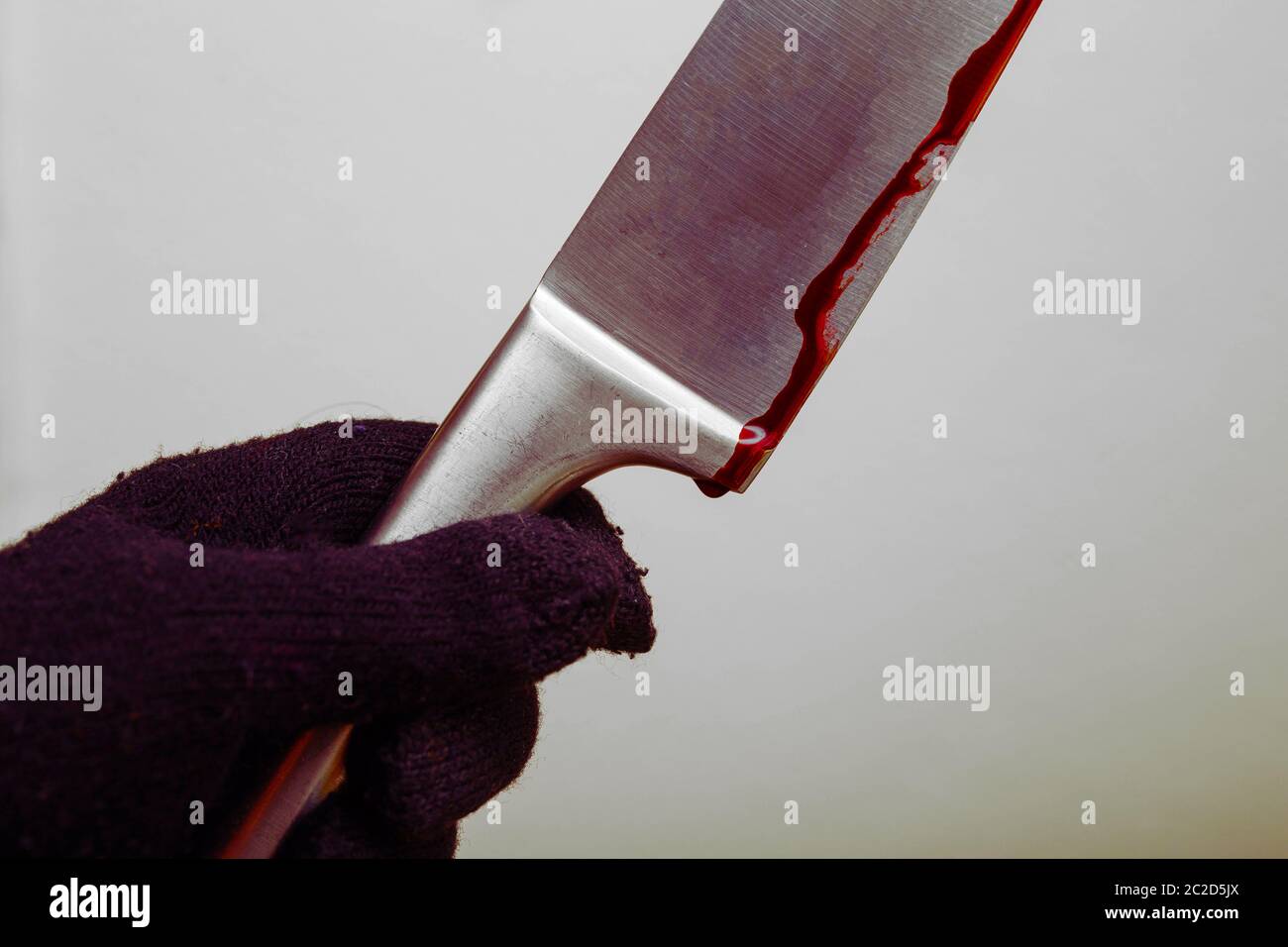 murder and crime scene concept - close up of criminal or murderer hand ...